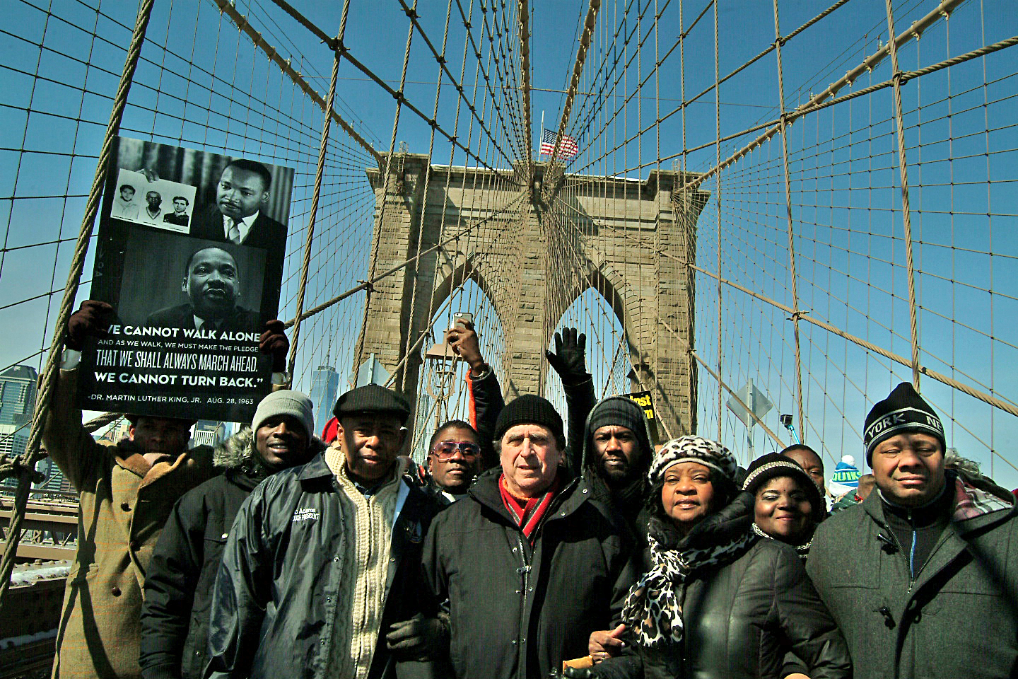 Hundreds march across Brooklyn Bridge for Selma anniversary - The ...