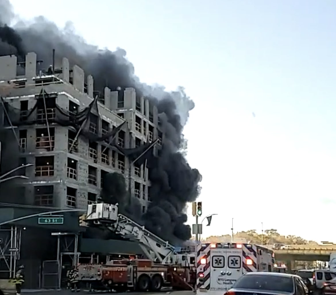 Fire at construction site injures 10 - The Brooklyn Home Reporter