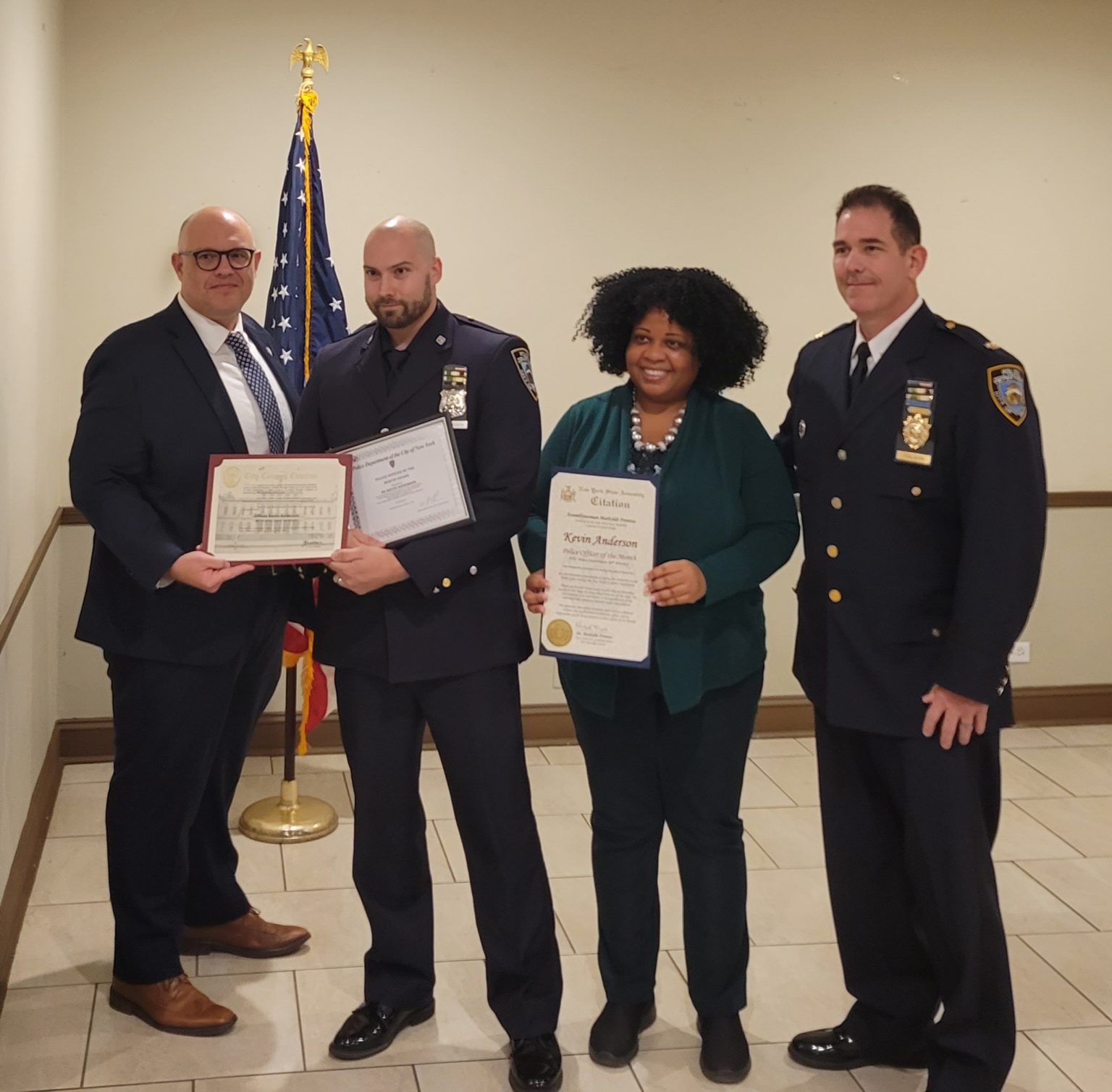 Precinct honors cop who nabbed robbery suspect - The Brooklyn Home Reporter