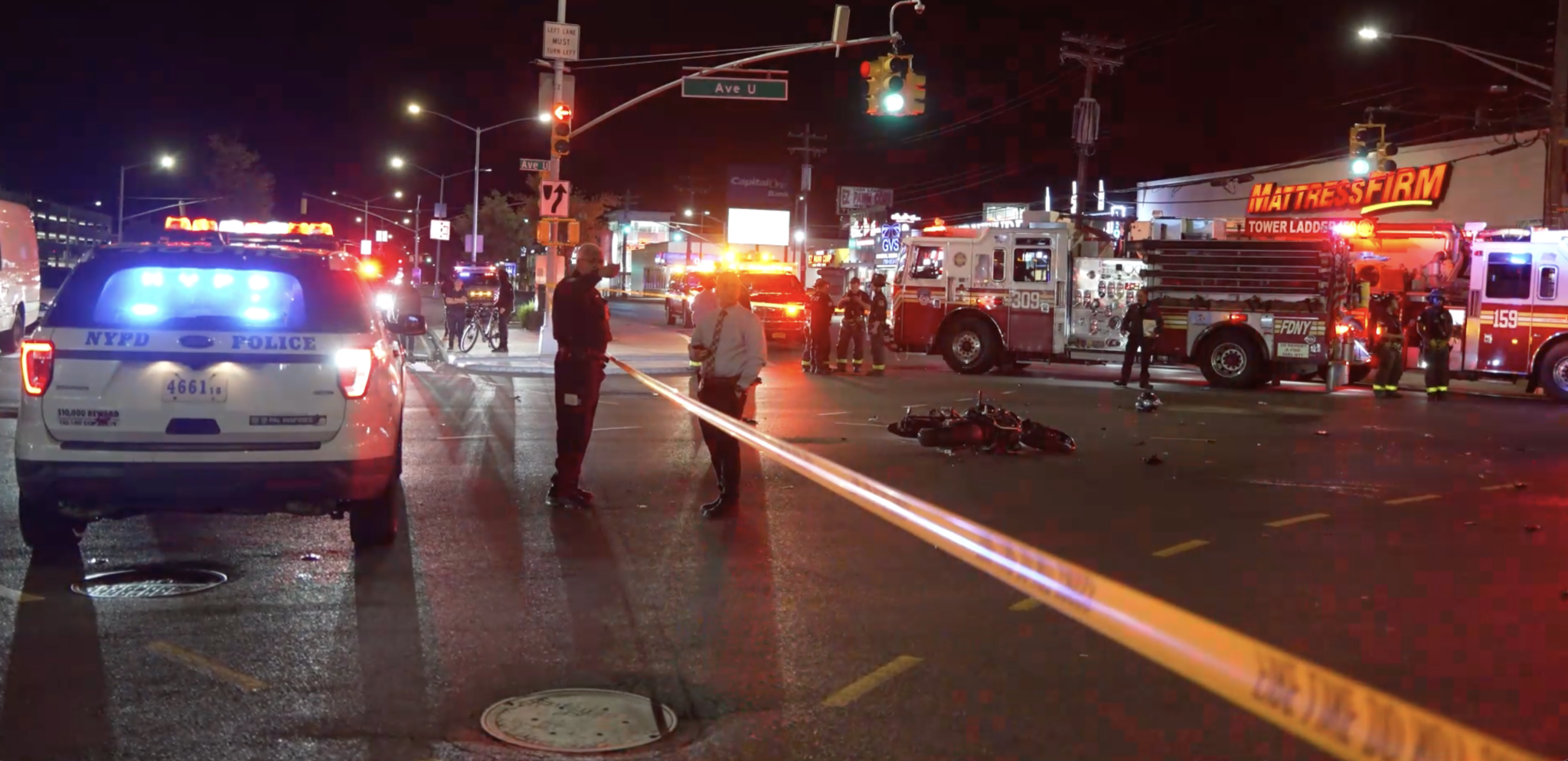 Woman riding motorcycle struck, killed by FDNY truck near Kings Plaza ...