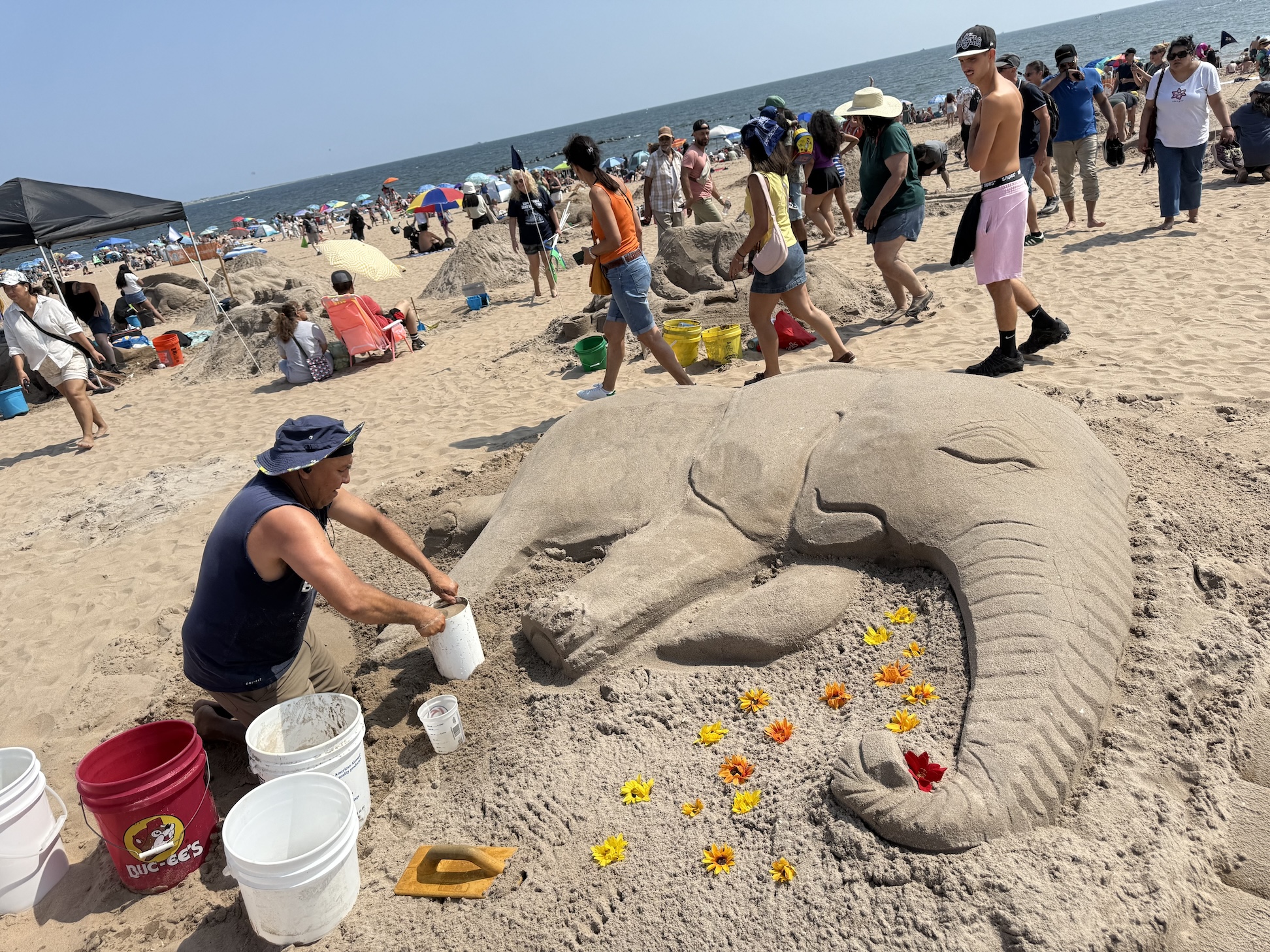 Artists display their skills during annual Coney Island sand sculpting ...
