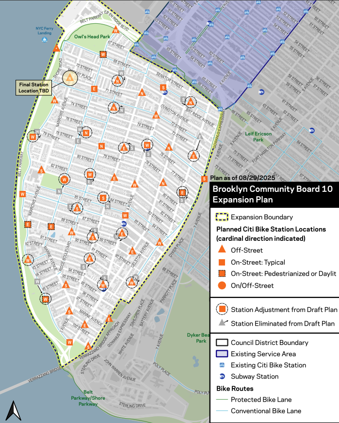 DOT informs Community Board 10 installation has begun on 49 Citi Bike ...