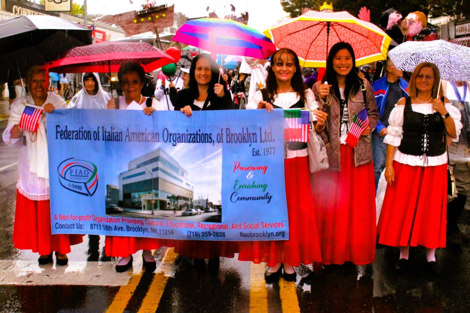 Rains pour down at start of Columbus Day Parade - The Brooklyn Home ...